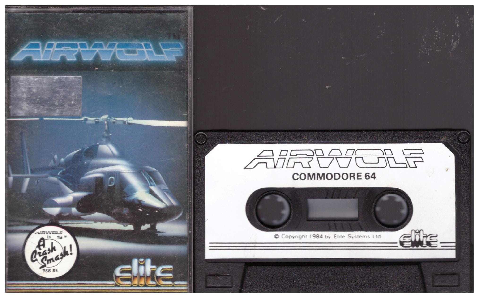 Airwolf for Commodore 64 from Elite - Retro Games And Films