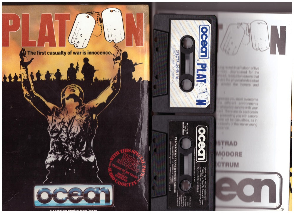 Platoon for Spectrum by Ocean on Tape - Retro Games And Films