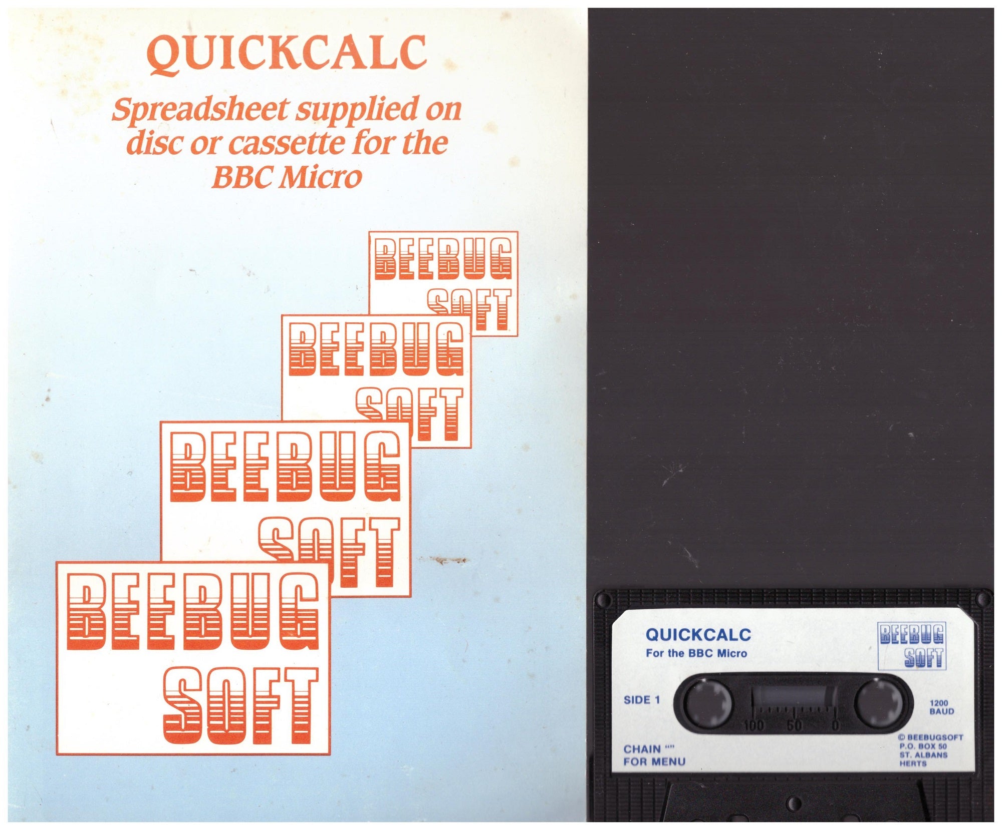Quickcalc for BBC Micro Model B from Beebugsoft - Retro Games And Films